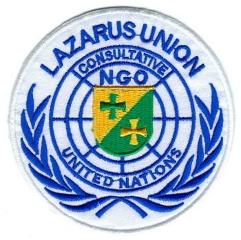 Lazarus Union – NGO Ärmelabzeichen NEU – CSLI – LAZARUS UNION WEBSHOP